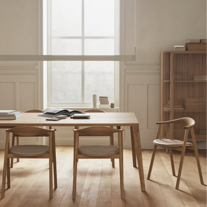 Suspension, Scribe, crème mat, LED, 3000K, 117 lm, L170cm, H17cm ...