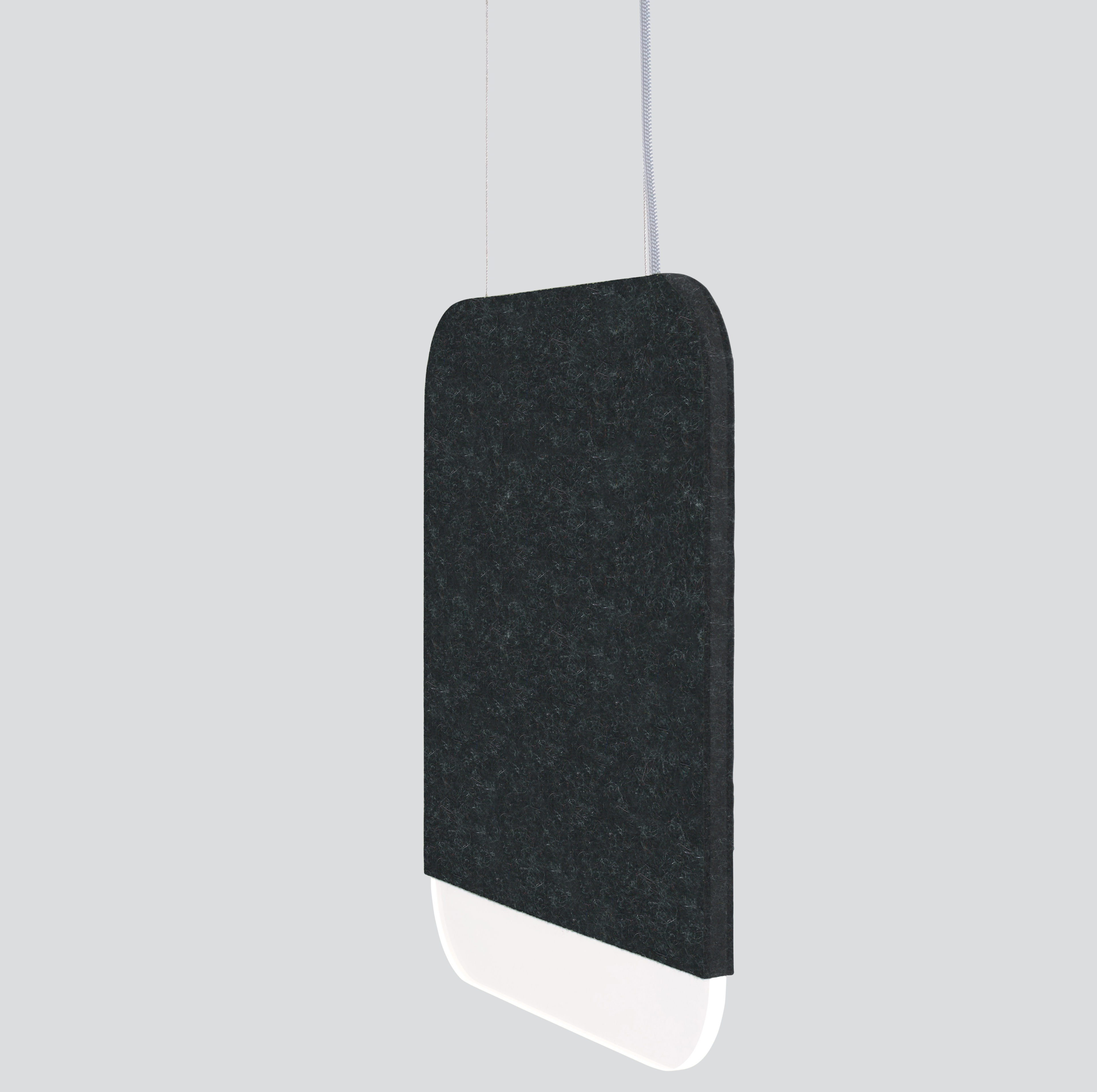 Pendant light, Slab 30 Dali, black, LED, 2700K, 160lm, L30cm, H35cm - A ...