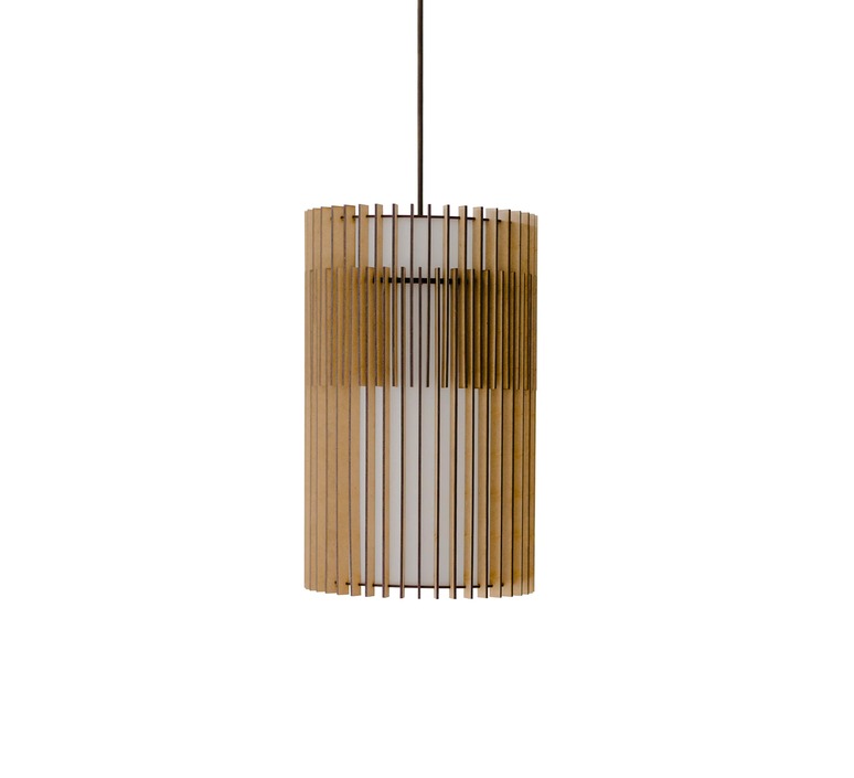 Pendant light, Suau M, natural, Ø23,5cm, H38cm - Mediterranean objects ...