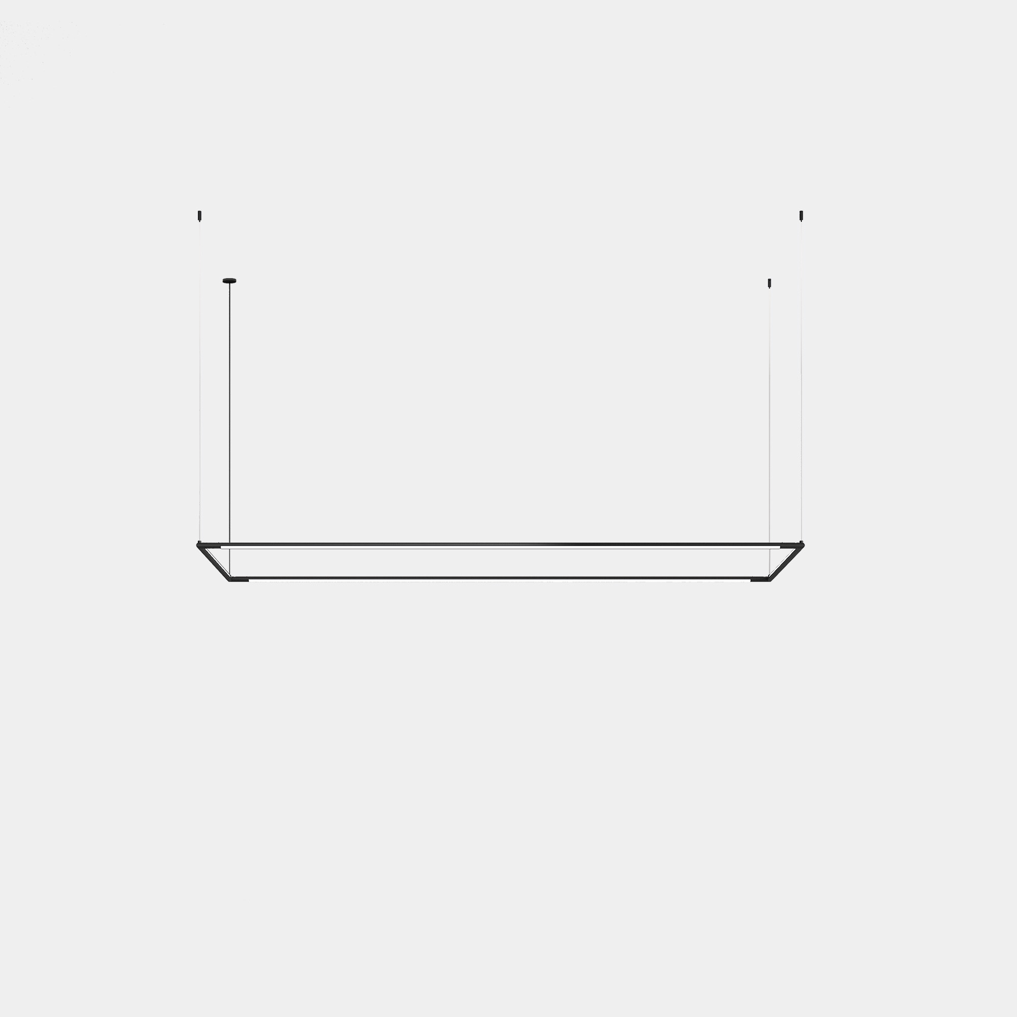 Pendant light, Tubs Modular Rectangular Vertical, black, LED, dim ...