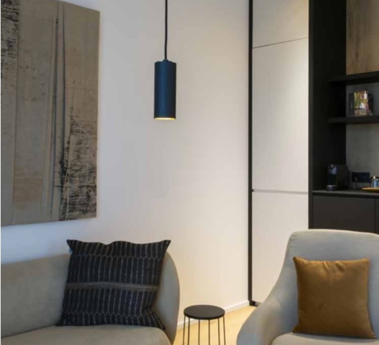 Pendant light, Tuki 60 S, black, IP40, LED, 600lm, P11,1cm, H16cm ...