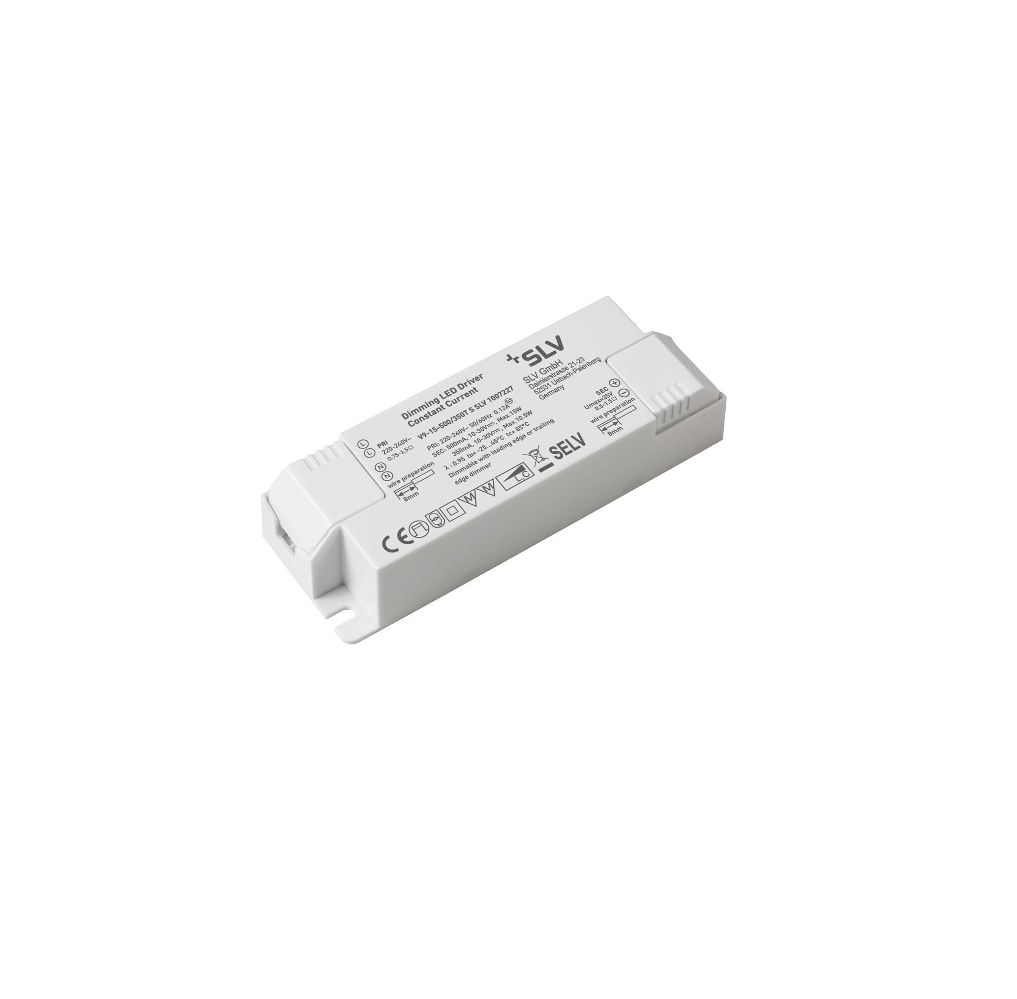 Transformateur, phase cut, 350mA, 20w, L11,6cm, H2,5cm - SLV ...