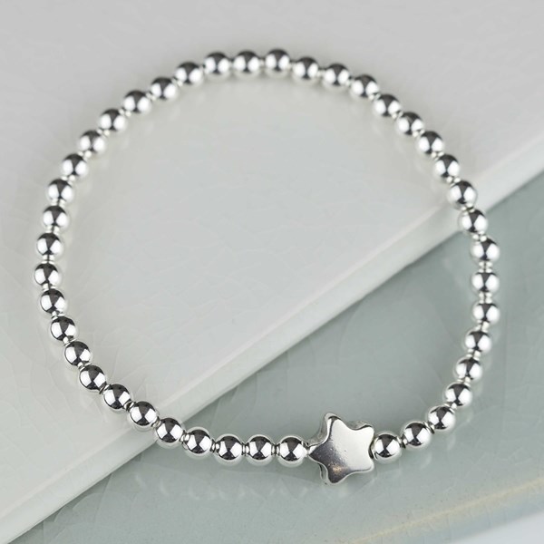 Jess Silver Star Charm Bracelet