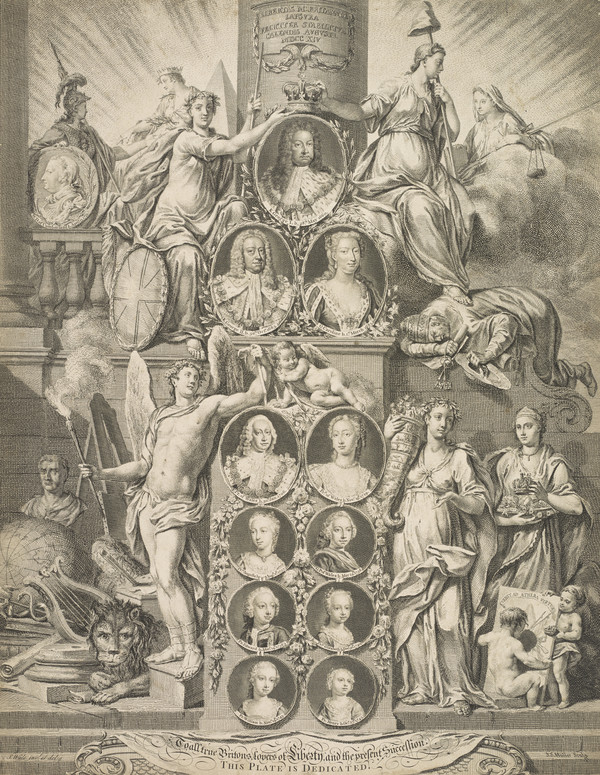 George I, 1660 - 1727. Reigned 1714 - 1727. (with his descendants ...