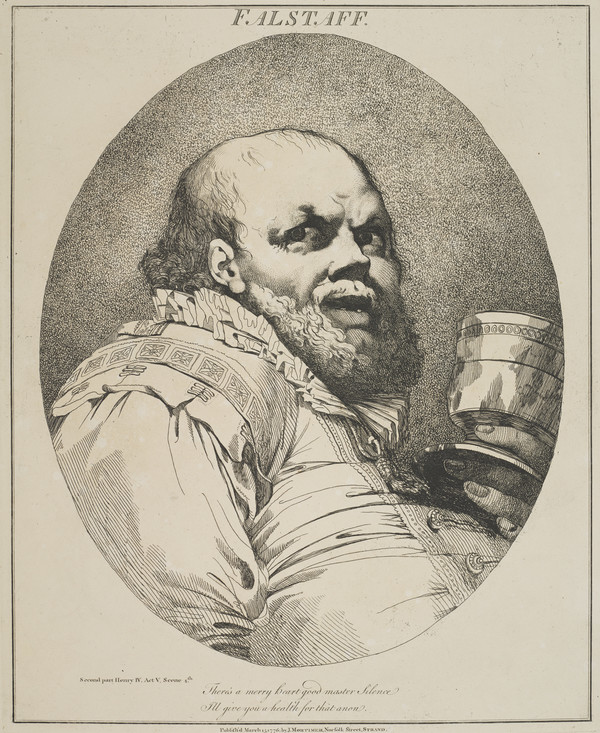 Shakespeare's Characters: Falstaff by John Hamilton Mortimer | National ...