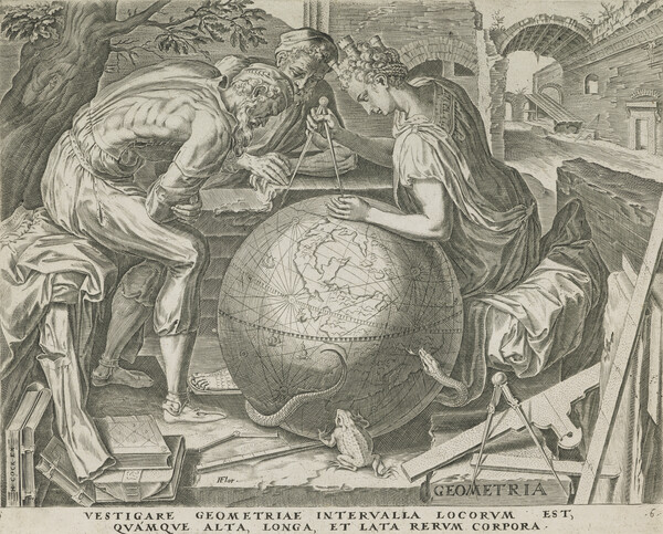 Geometry (Plate 6 from "The Seven Liberal Arts") by Cornelis Cort ...