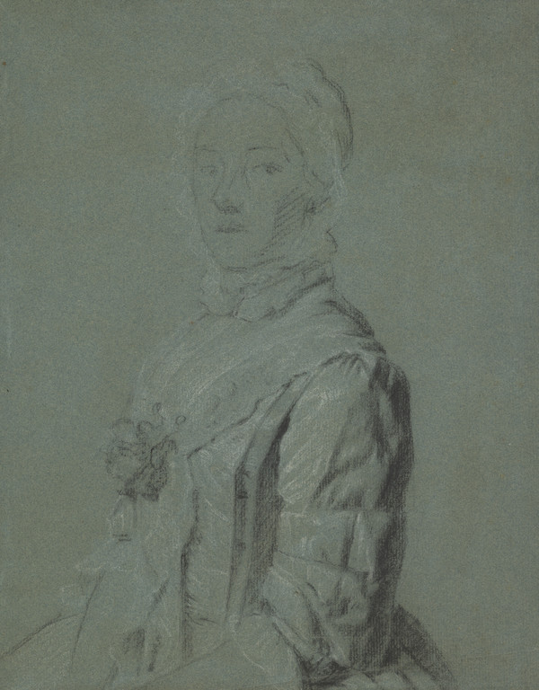 Study of a Portrait of a Seated Lady (Half-Length) by Allan Ramsay ...