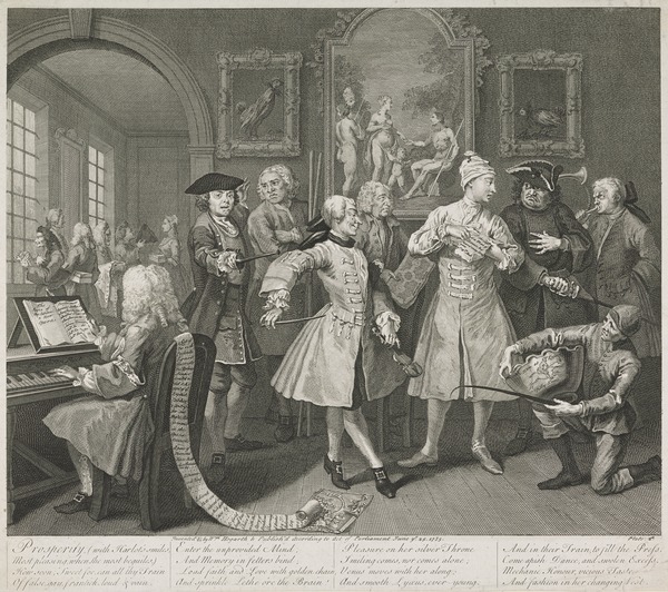 A Rake's Progress, Plate 2 by William Hogarth | National Galleries of ...