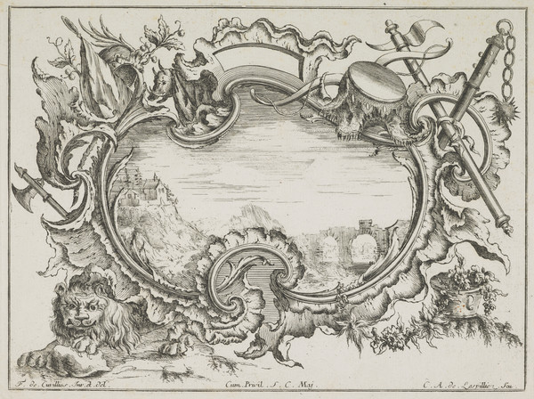 Design for a Rococo Cartouche by Carl Albert von Lespilliez | National ...