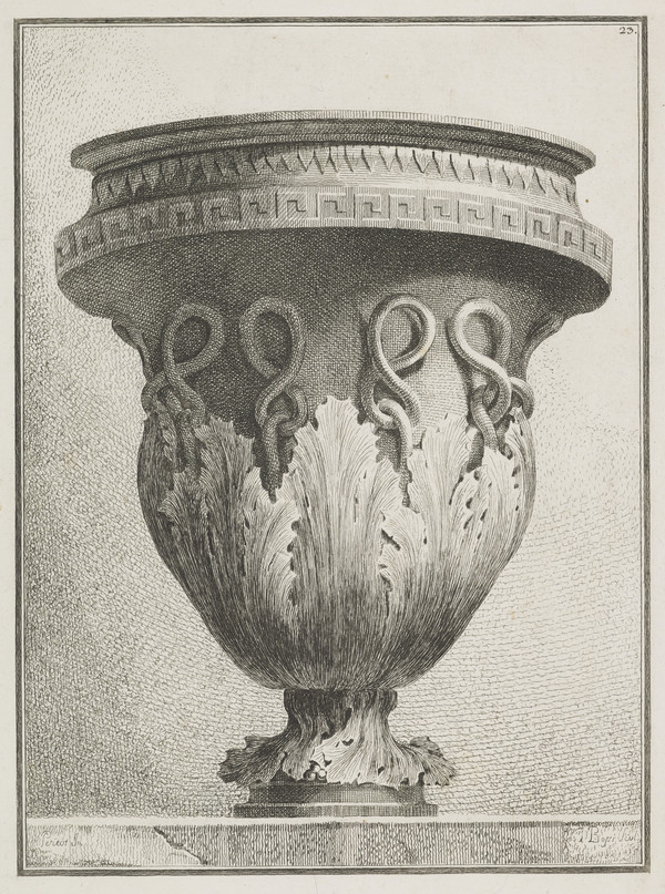 Design for a Vase. Plate 23 from 'Suite des Vases' by Benigno Bossi ...