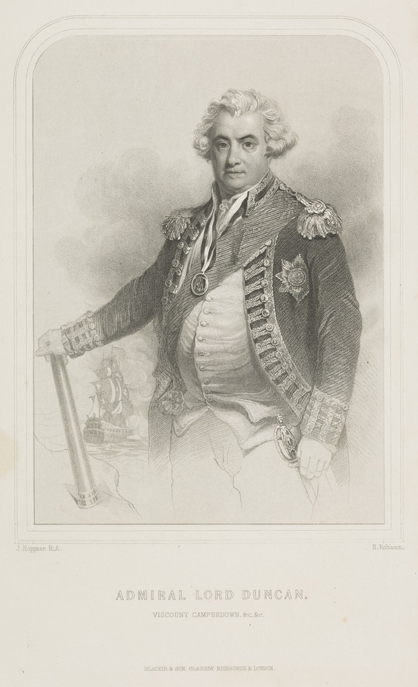 Adam Duncan, 1st Viscount Duncan of Camperdown, 1731 - 1804. Admiral by ...