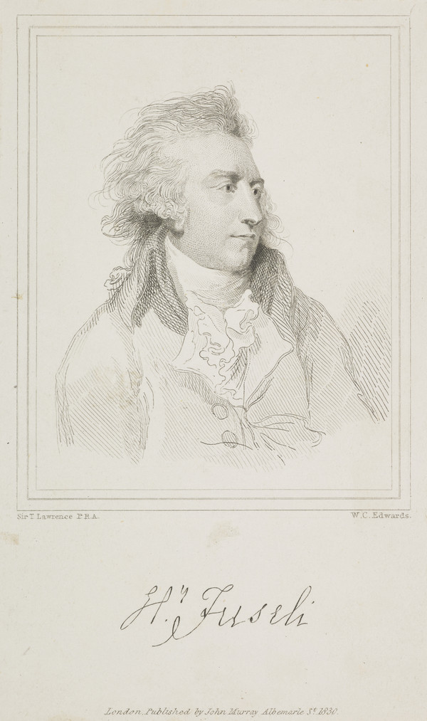 Henry Fuseli (Johann Heinrich Fuessli), 1741 - 1825. Painter and writer ...