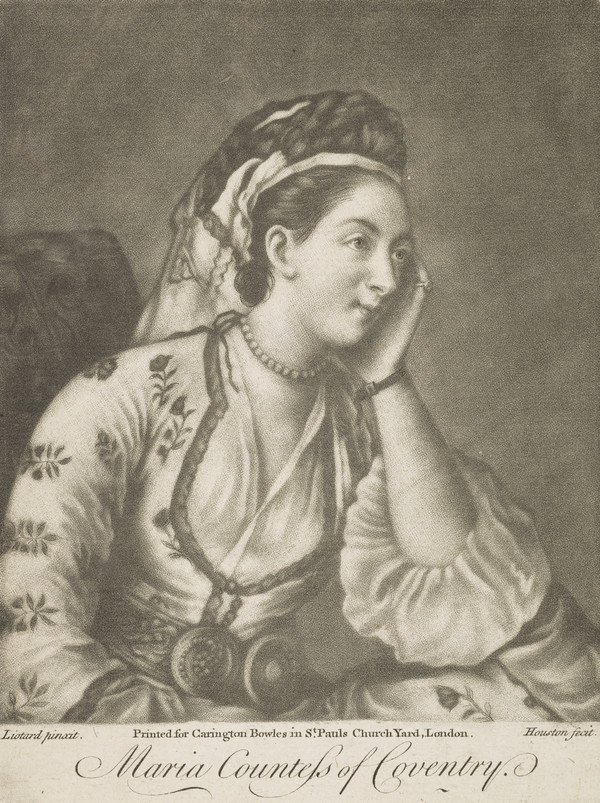 Maria Gunning, Countess of Coventry, 1733 - 1760. 1st wife of George ...