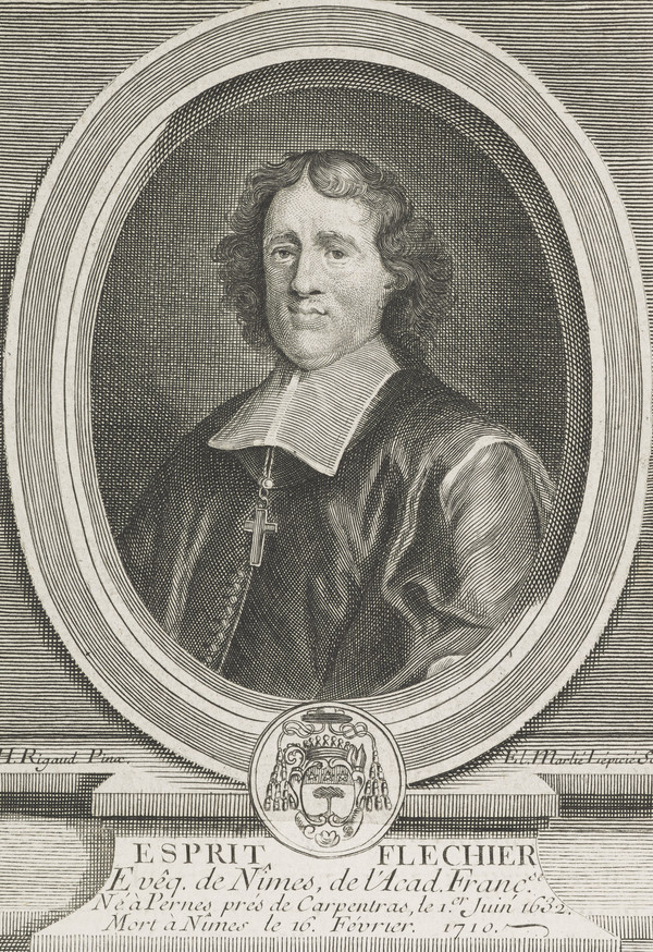 Esprit Flechier, Bishop of Nimes, 1632 - 1710. French religious writer ...