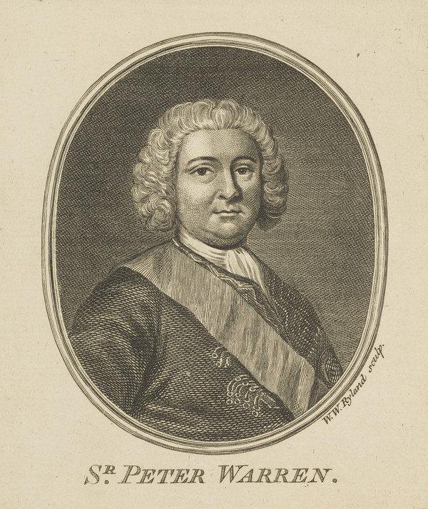 Sir Peter Warren, 1703 - 1752. Admiral by William Wynne Ryland ...