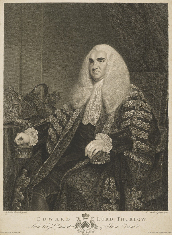 Edward Thurlow, 1st Baron Thurlow, 1731 - 1806. Lord Chancellor by ...