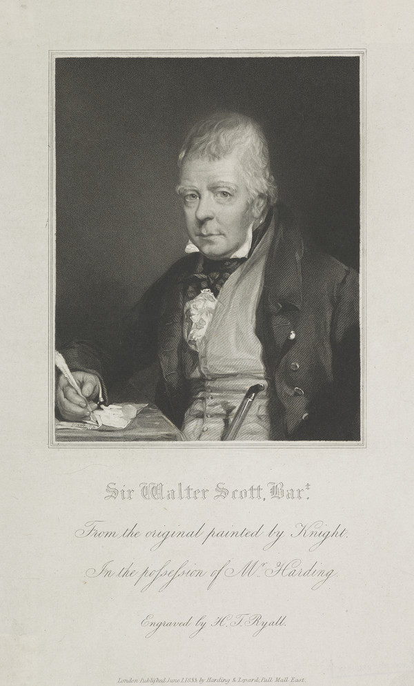 Sir Walter Scott, 1771 - 1832. Novelist and poet by Henry Thomas Ryall ...