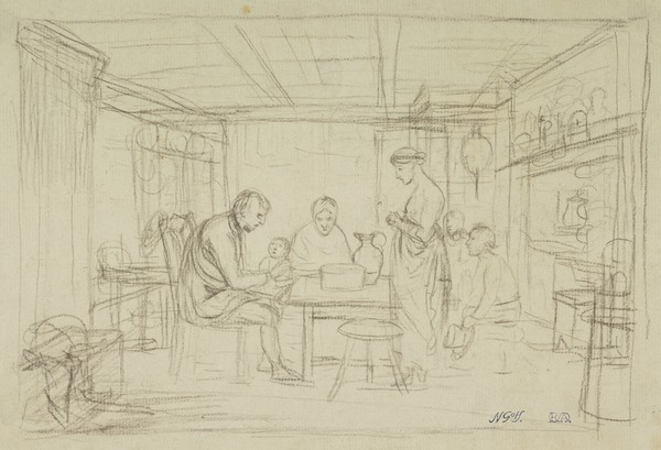 Cottage Interior. Domestic Scene by Alexander Carse | National ...