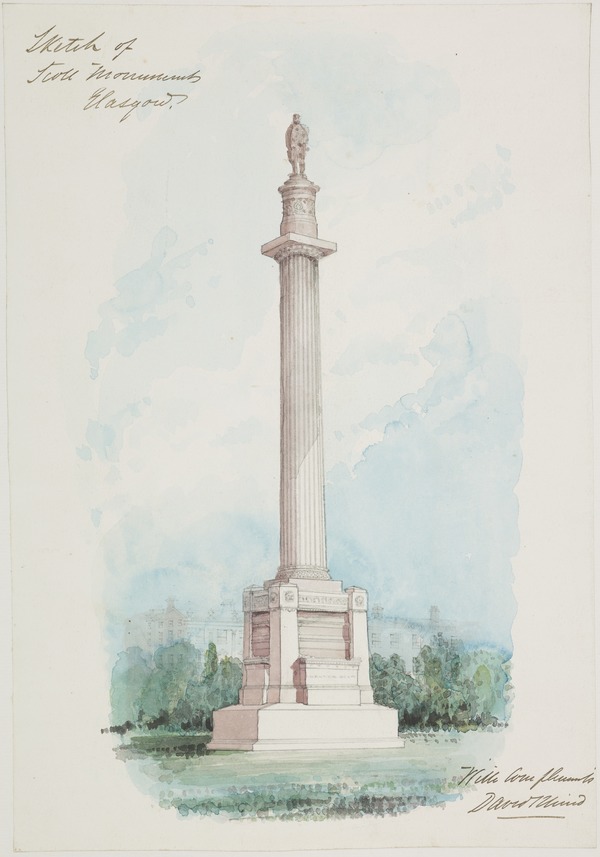The Scott Monument (Glasgow Design) by David Rhind | National Galleries ...
