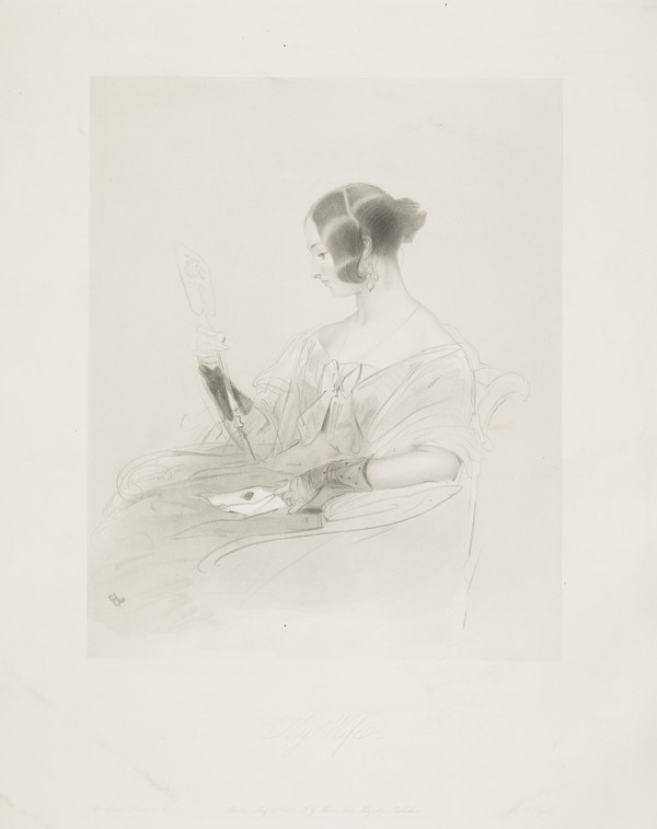 Ellen Power ('My Wife'), active 1843. Niece of Lady Blessington by ...