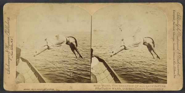 Miss Ward, the Greatest of all Lady Divers by Strohmeyer & Wyman ...