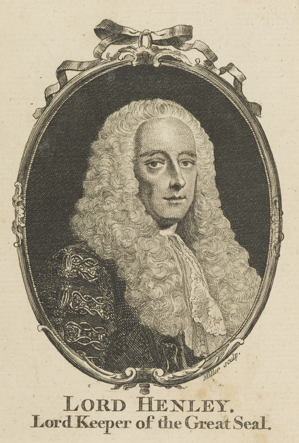 Robert Henley, 1st Earl of Northington, c 1708 - 1772. Lord Chancellor by Miller | National ...