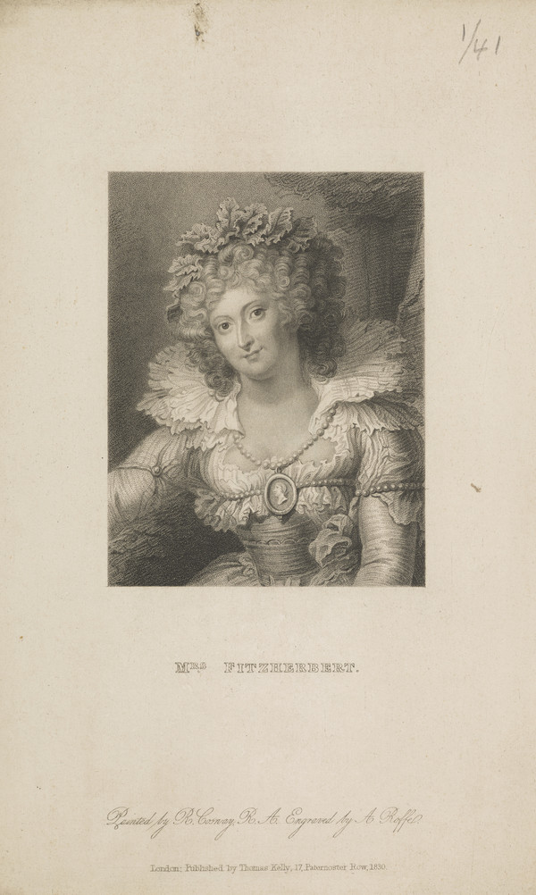 Maria Anne Fitzherbert, 1756 - 1837. Wife of Thomas Fitzherbert of ...