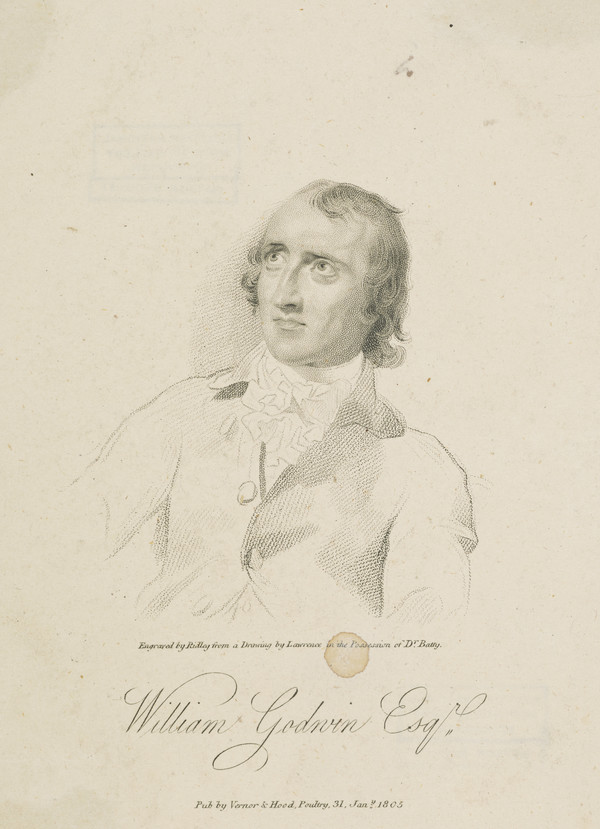 William Godwin, 1756 - 1836. Philosophical writer and novelist by W ...