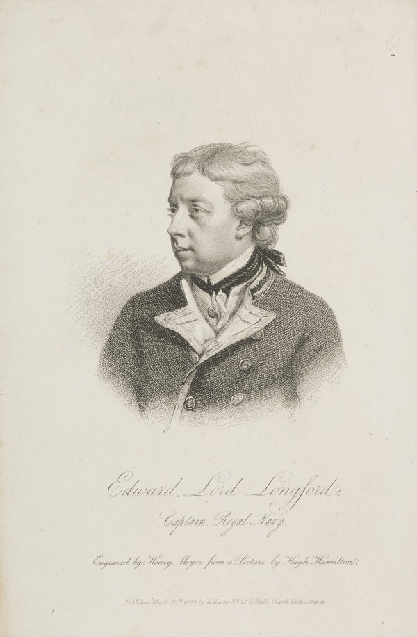 Edward Michael Pakenham, 2nd Baron Longford, 1743 - 1792. Captain ...