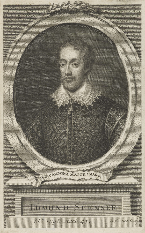 Edmund Spenser, c 1552 - 1590. Poet by George Vertue | National ...