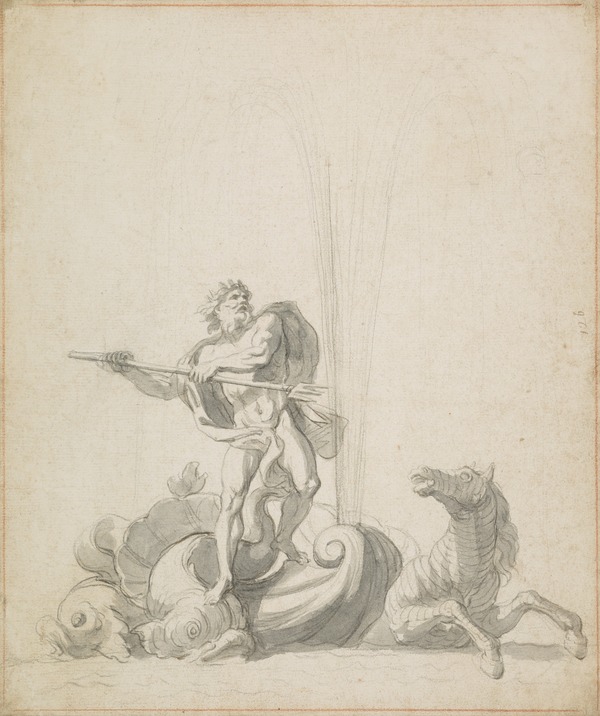 Design for a Neptune Fountain by Charles Le Brun | National Galleries ...