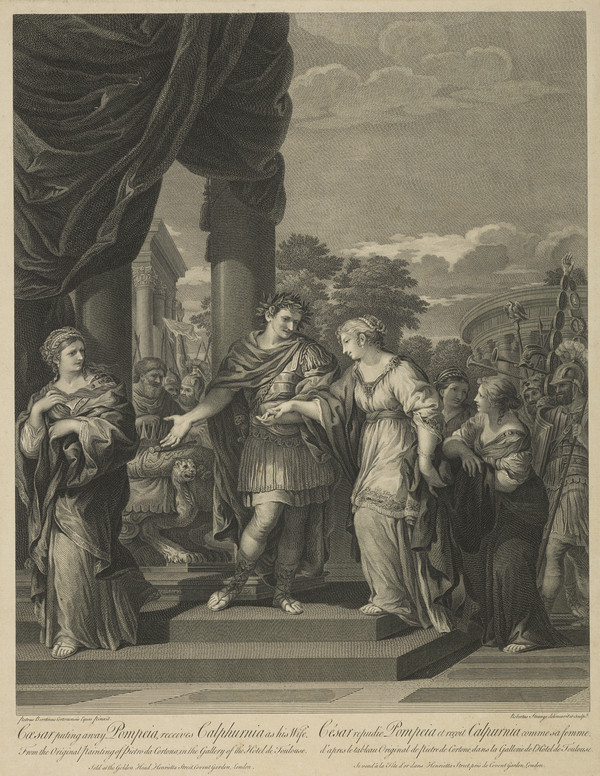 Caesar repudiating Pompeia by Sir Robert Strange | National Galleries ...