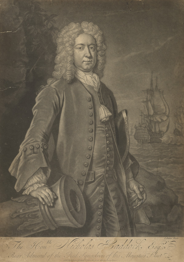 Nicholas Haddock, 1686 - 1746. Admiral by Johannes Faber | National ...
