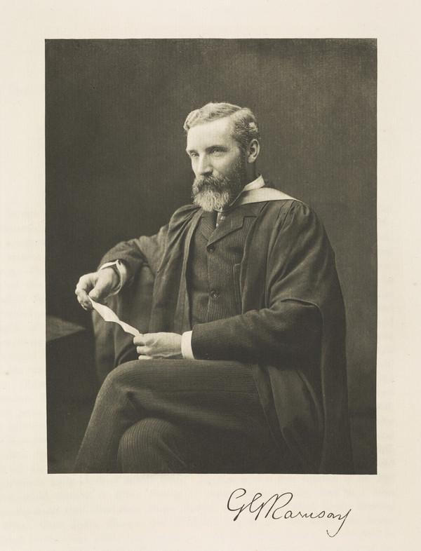 George G. Ramsay, LL.D., Professor of humanity, Dean of the Faculty of ...