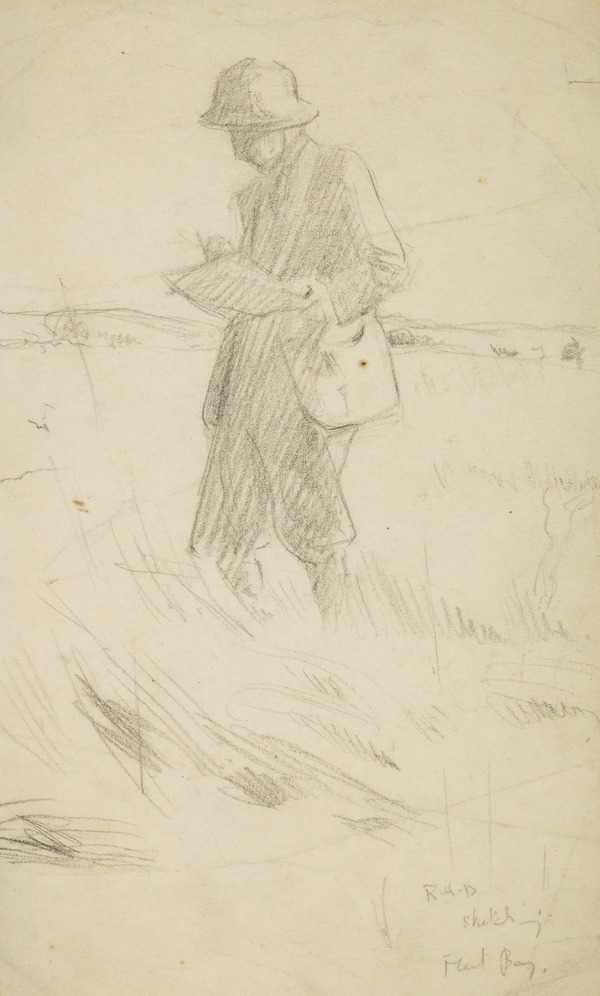 A man (R. H. D.?) sketching by James Paterson | National Galleries of ...