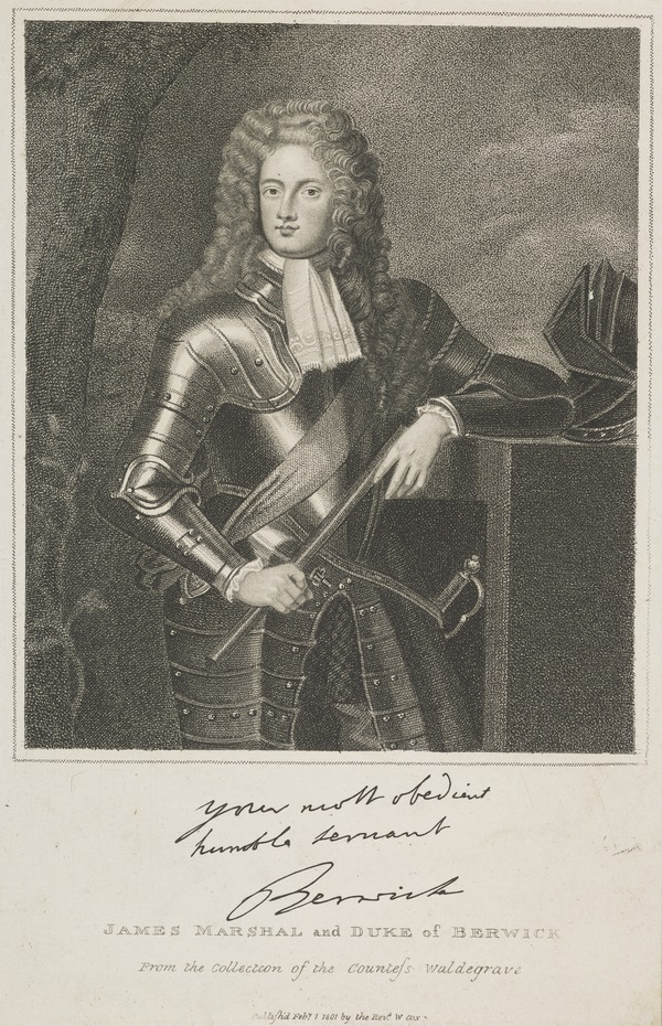 James Fitzjames, Duke of Berwick, 1670 - 1734. Natural son of James II ...