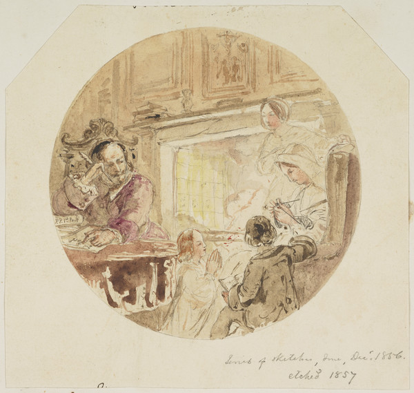 John Bunyan Writing 'Pilgrim's Progress' by William Bell Scott ...