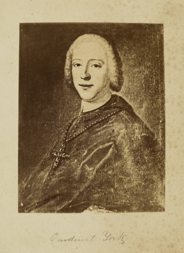 Photograph of the Painting "Prince Henry Benedict Clement Stuart, 1725 - 1807. Cardinal Duke of ...