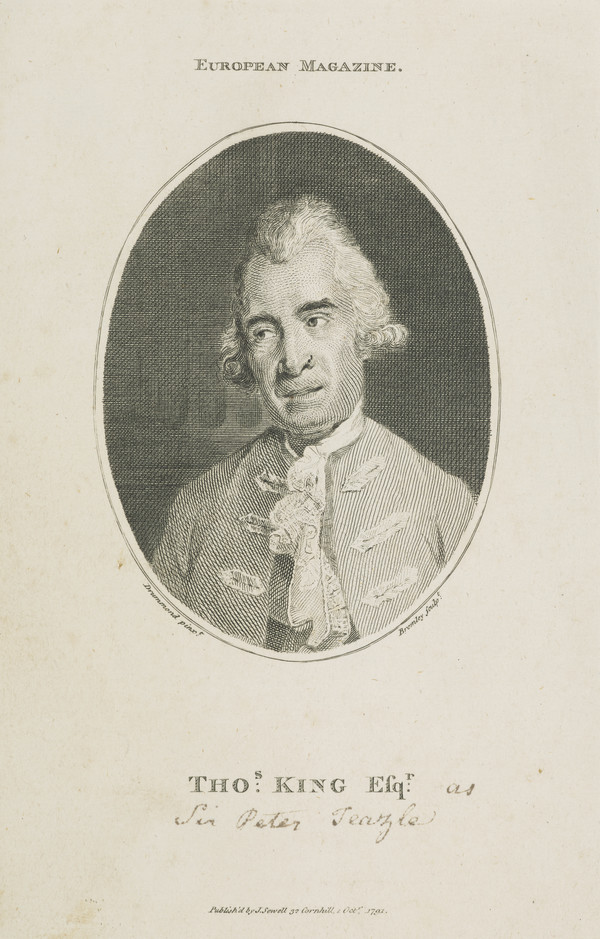 Thomas King, 1730 - 1805. Actor and theatre manager by Bromley ...
