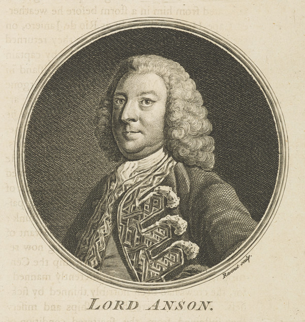 George Anson, 1st Baron Anson, 1697 - 1762. Admiral by Ravenet ...
