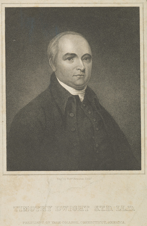 Timothy Dwight, 1752 - 1817. President of Yale College, Connecticut by ...