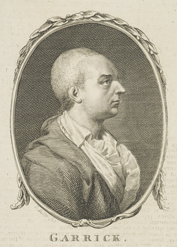 David Garrick, 1717 - 1779. Actor and dramatist by Johann Sebastian ...