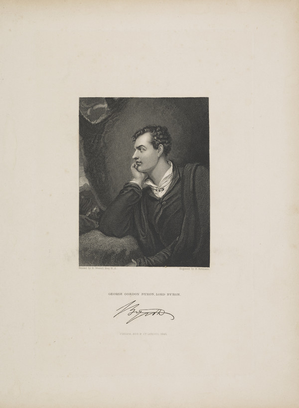 George Gordon, 6th Lord Byron, 1788 - 1824. Poet by John Henry Robinson ...