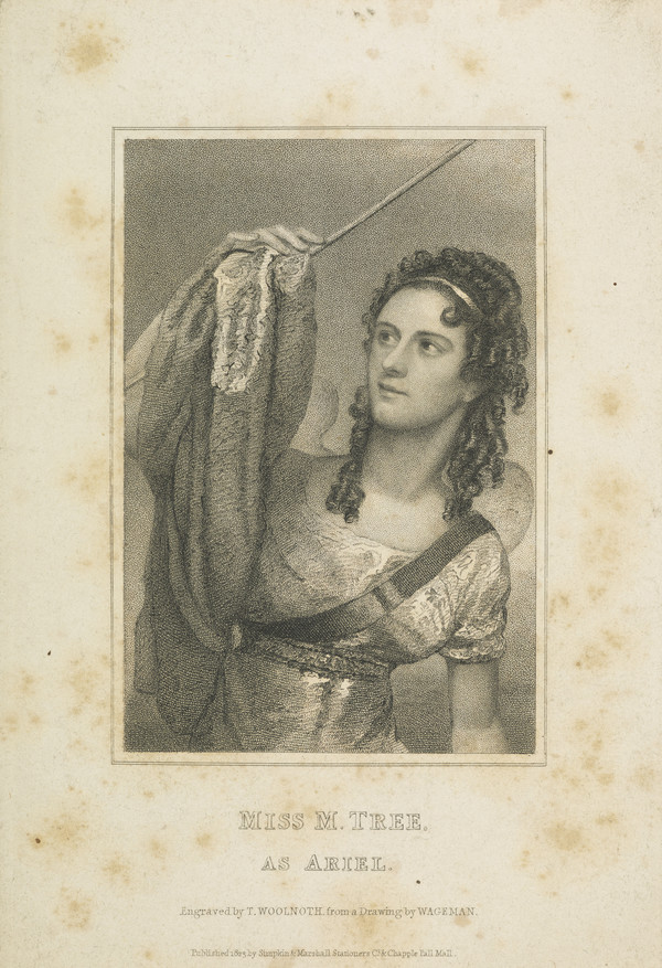 Anna Maria Tree, 1801 - 1862. Actress and singer (as Ariel in 'The ...