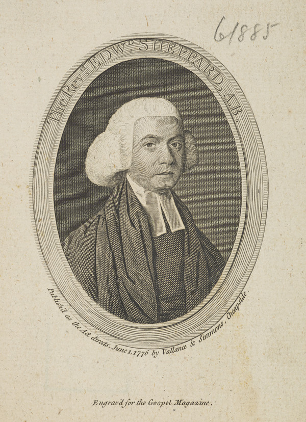 Rev. Edward Sheppard, active 1774. Evangelical divine, Bristol and Bath ...
