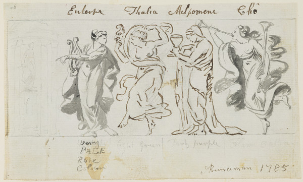 The Muses Approaching a Temple by Alexander Runciman | National ...