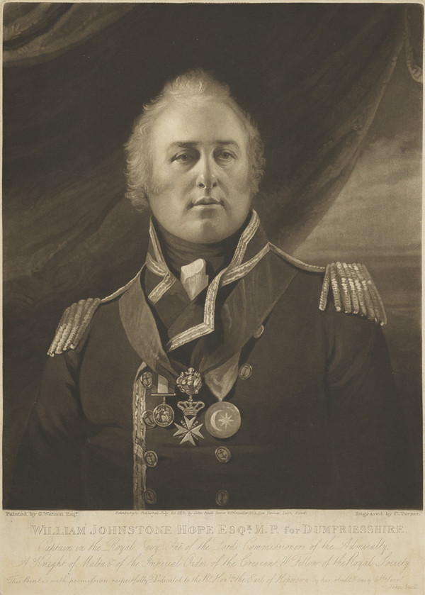 Sir William Johnstone Hope, 1766 - 1831. Admiral; governor of Greenwich ...