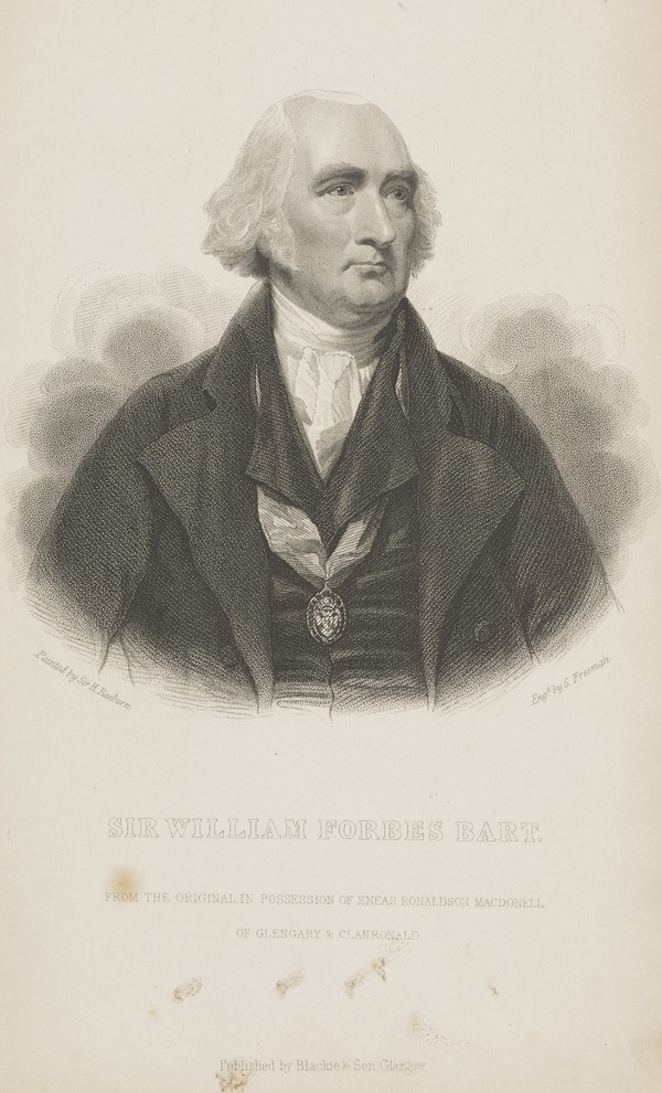Sir William Forbes of Pitsligo, 1739 - 1806. Banker and author ...