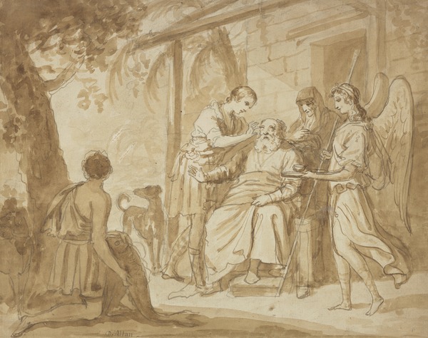 The Blind Tobit's Sight Restored by David Allan | National Galleries of ...