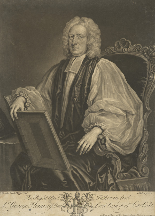 Sir George Fleming, second baronet, 1667 - 1747. Bishop of Carlisle by ...